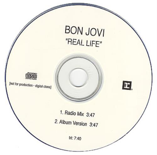 Bon Jovi Real Life US Promo CD-R acetate (138191)