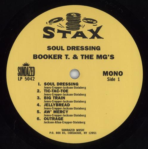 Booker T. & The M.G.'s Soul Dressing -EX US vinyl LP album (LP record) (805354)