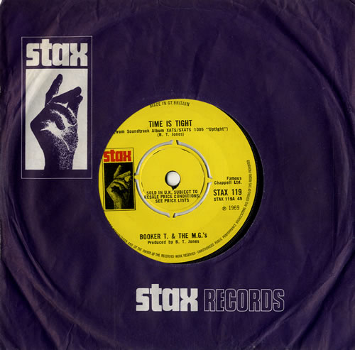 Booker T. & The M.G.'s Time Is Tight UK 7" vinyl single (7 inch record / 45) (255657)