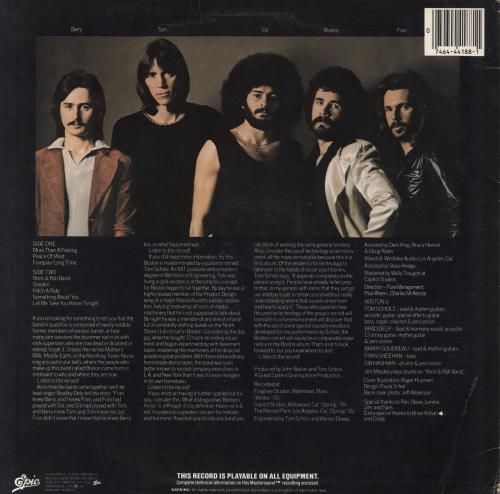 Boston Boston US vinyl LP album (LP record) (799153)