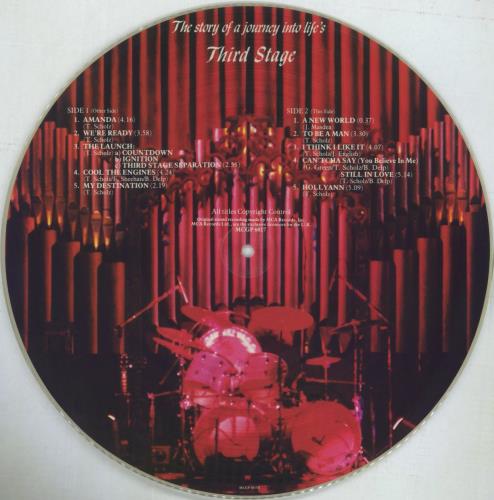 Boston Third Stage UK picture disc LP (vinyl picture disc album) (13825)