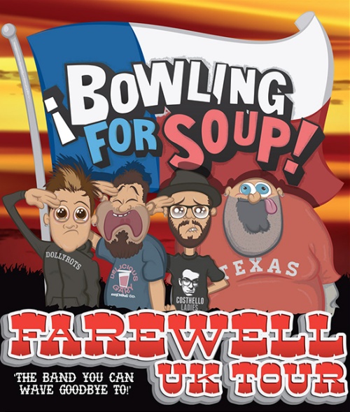Bowling For Soup Farewell UK Tour - Autographed UK poster (654713)