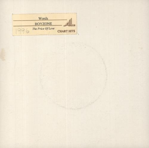 Boyzone Words UK 7" vinyl single (7 inch record / 45) (855248)