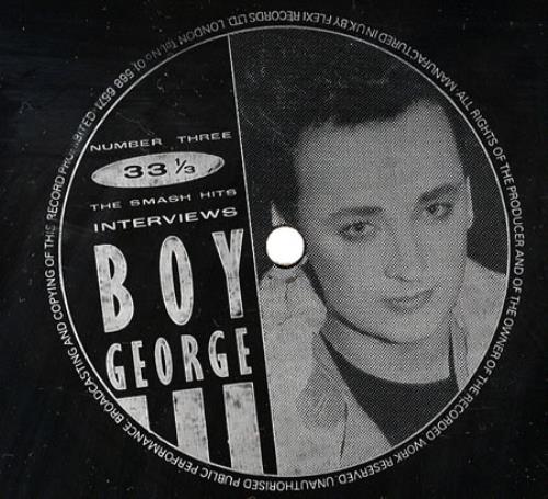 Boy George The Smash Hits Interviews UK 7" vinyl single (7 inch record ...