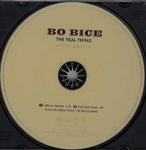 Bo Bice The Real Thing US Promo CD single (CD5 / 5") (348701)