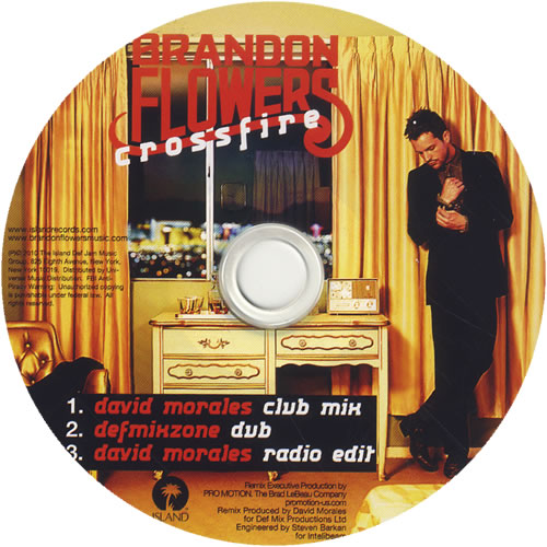 Brandon Flowers Crossfire US Promo CD-R acetate (518232)