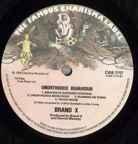 Brand X Unorthodox Behaviour - 1st UK vinyl LP album (LP record) (710775)