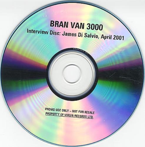 Bran Van 3000 Interview Disc: James Di Salvio UK Promo CD-R acetate ...