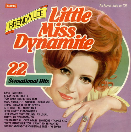 Brenda Lee Little Miss Dynamite UK vinyl LP album (LP record) (484591)