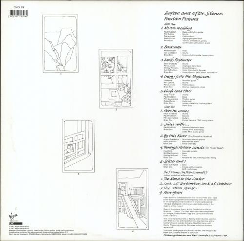 Brian Eno Before And After Science - 180gm UK vinyl LP album (LP record ...