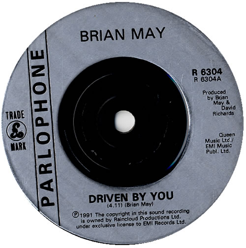Brian May Driven By You - Gloss Sleeve UK 7" vinyl single (7 inch ...