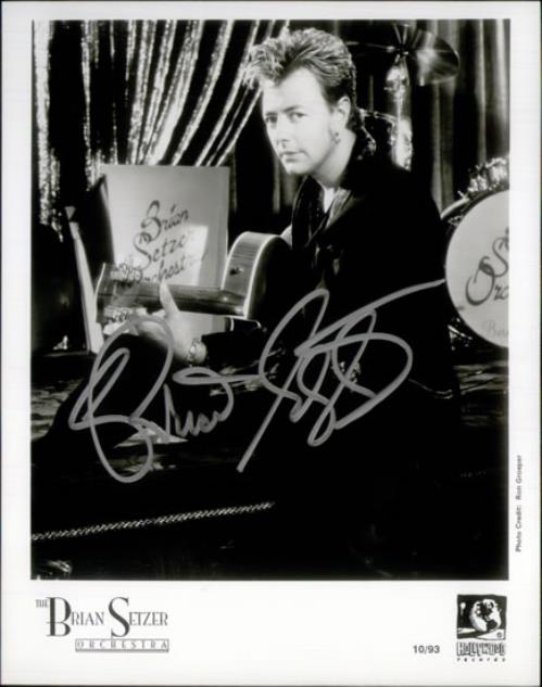 Brian Setzer Autographed Promotional Photograph US photograph (540170 ...