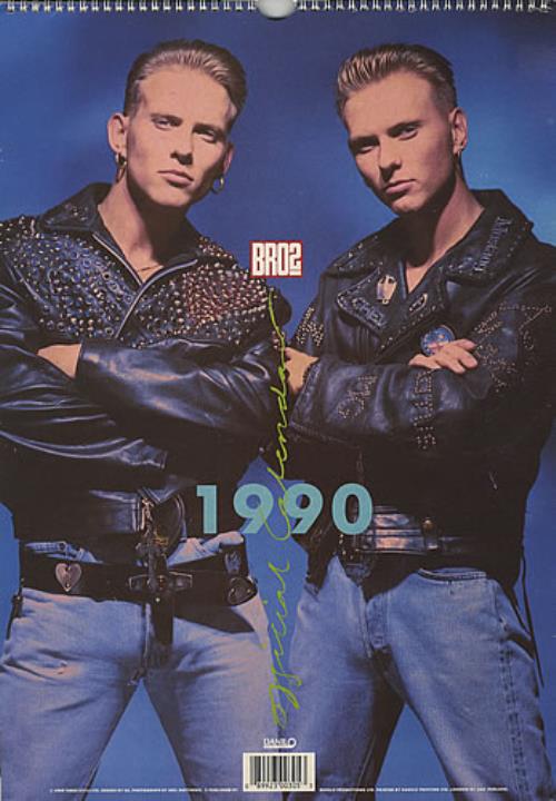 Bros Bro2 - 1990 Calendar UK calendar (418783) 1990 CALENDAR