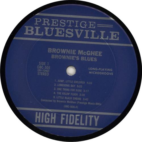 Brownie McGhee Brownie's Blues US vinyl LP album (LP record) (727689)