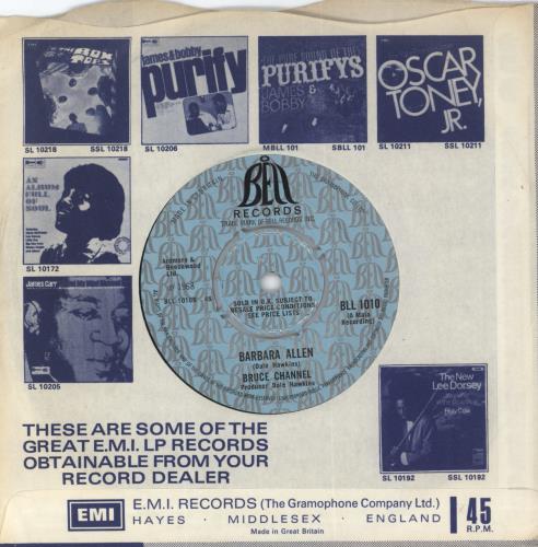 Bruce Channel Keep On UK 7" vinyl single (7 inch record / 45) (420945)