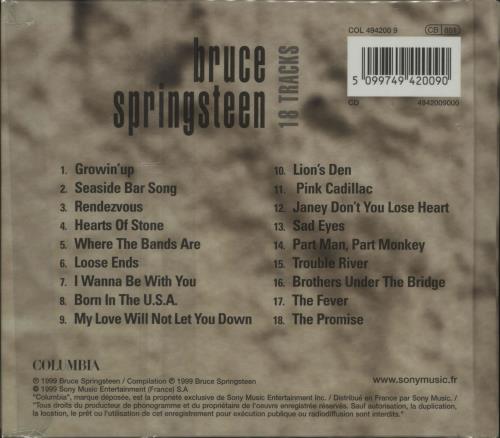 Bruce Springsteen 18 Tracks - Book Pack French CD album (CDLP) (247960)