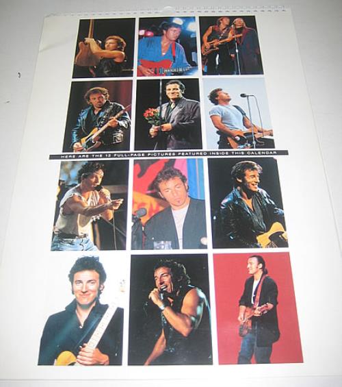 Bruce Springsteen 1992 Calendar UK calendar (336280) CALENDAR