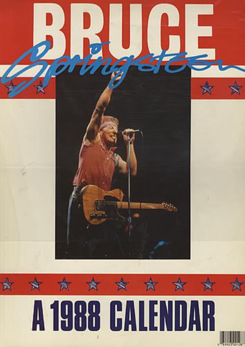 Bruce Springsteen A 1988 Calendar UK calendar (340938) N/A