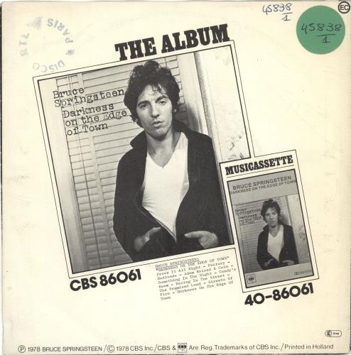 Bruce Springsteen Badlands Dutch 7" vinyl single (7 inch record / 45 ...