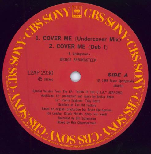 Bruce Springsteen Cover Me Japanese 12" vinyl single (12 inch record ...