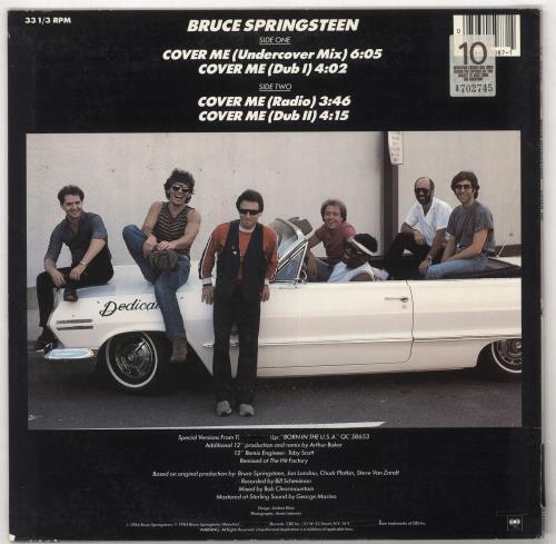 Bruce Springsteen Cover Me US 12" vinyl single (12 inch record / Maxi ...
