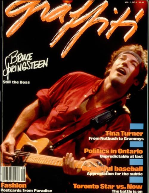 Bruce Springsteen Graffiti Canadian magazine (540792) VOL.1 NO.8