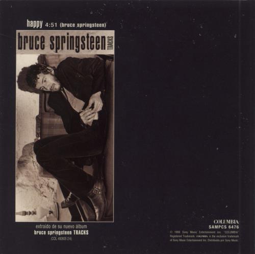 Bruce Springsteen Happy Spanish Promo CD single (CD5 / 5") (131731)