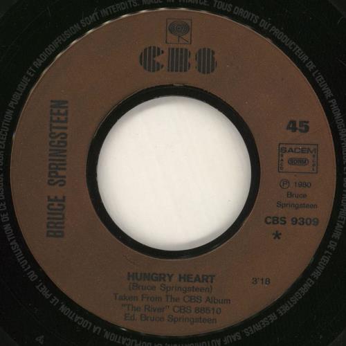 Bruce Springsteen Hungry Heart French 7" vinyl single (7 inch record ...