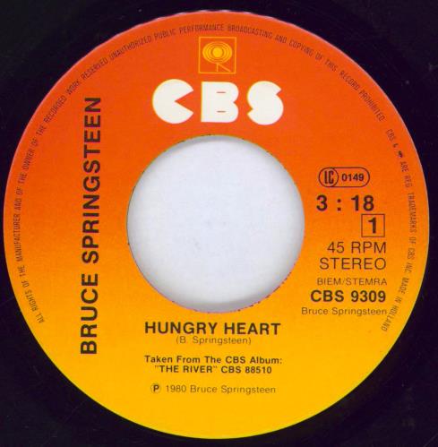 Bruce Springsteen Hungry Heart Dutch 7" vinyl single (7 inch record ...