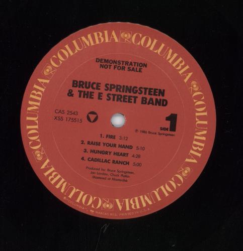 Bruce Springsteen Live 1975-85 US Promo vinyl LP album (LP record) (1204)