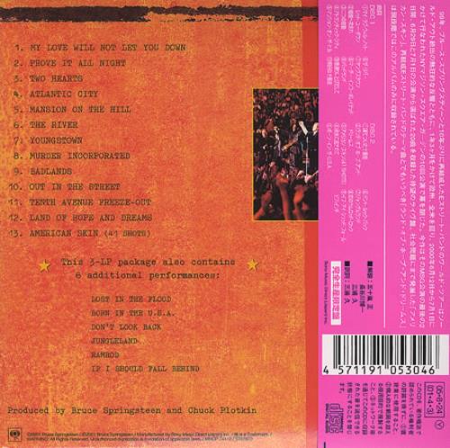Bruce Springsteen Live In New York City Japanese 2 CD album set (Double ...