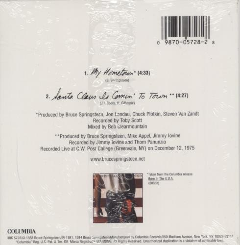 Bruce Springsteen My Hometown - Sealed US CD single (CD5 / 5") (788937)
