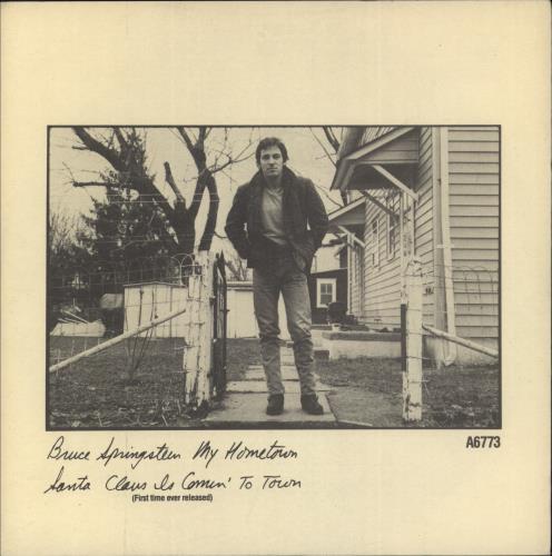 Bruce Springsteen My Hometown UK 7" vinyl single (7 inch record / 45 ...
