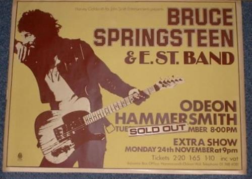 Bruce Springsteen Odeon Hammersmith UK Promo poster (141379)