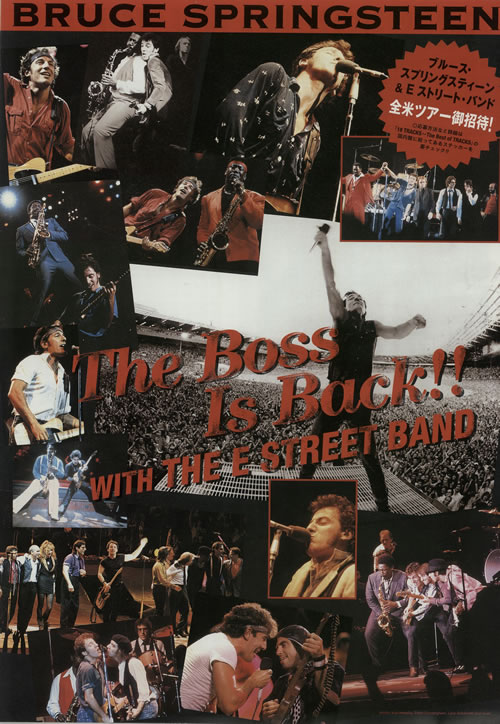 Bruce Springsteen The Boss Is Back! Japanese Promo handbill (638813)