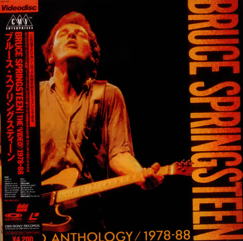 Bruce Springsteen Video Anthology 1978-88 Japanese laserdisc ...