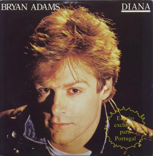 Bryan Adams Diana Portugese 7" vinyl single (7 inch record / 45) (809583)