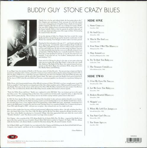 Buddy Guy Stone Crazy Blues - 180gm Blue UK vinyl LP album (LP record ...