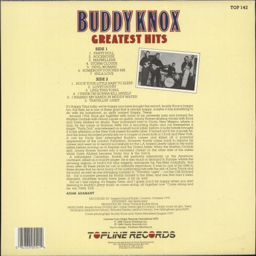 Buddy Knox Greatest Hits UK vinyl LP album (LP record) (689059)