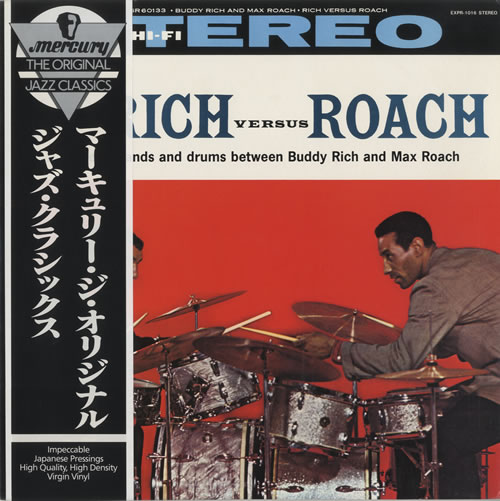 Buddy Rich Rich Versus Roach Japanese vinyl LP album (LP record) (527939)