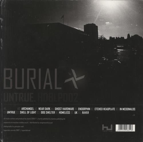 Burial Untrue - 180gm UK 2-LP vinyl record set (Double LP Album) (796379)