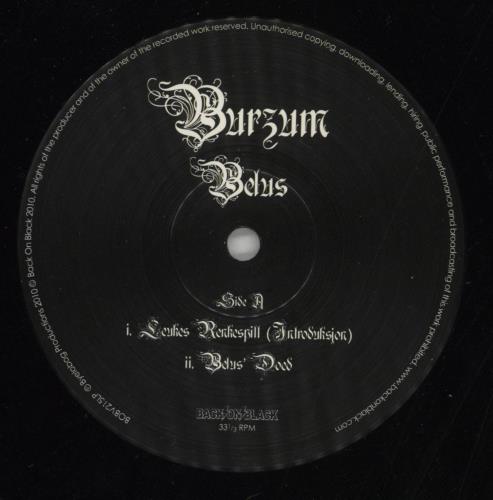 Burzum Belus UK 2-LP vinyl record set (Double LP Album) (868083)