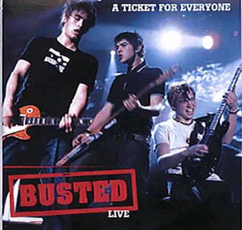 Busted Live: A Ticket For Everyone UK Promo CD-R acetate (308723)