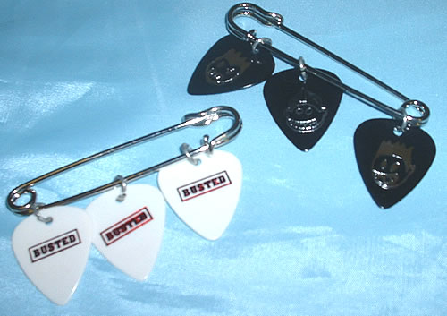 Busted Safety Pins UK Promo memorabilia (327399) SAFETY PINS