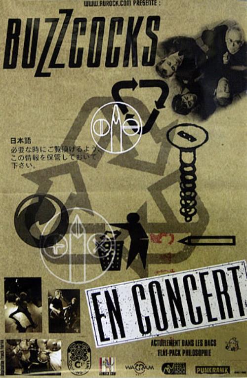 Buzzcocks Flat-Pack Philosophy Tour Poster French Promo poster (524597)