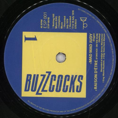 Buzzcocks What Do I Get? - A-Label UK Promo 7" vinyl single (7 inch ...