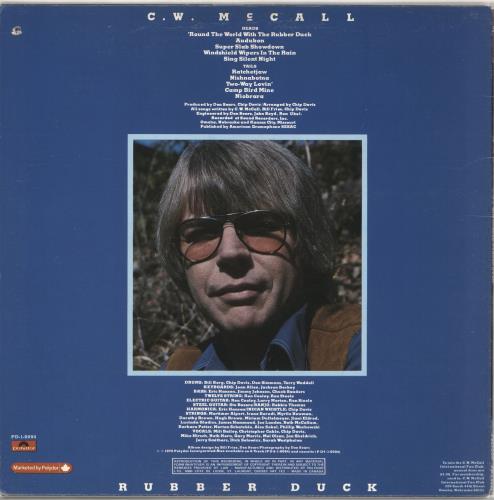 C.W. McCall Rubber Duck Canadian vinyl LP album (LP record) (725265)