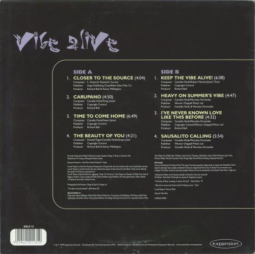 Camelle Hinds Vibe Alive UK vinyl LP album (LP record) (807931)