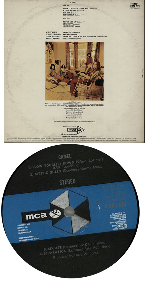 Camel Camel - 1st - EX UK vinyl LP album (LP record) (584069)