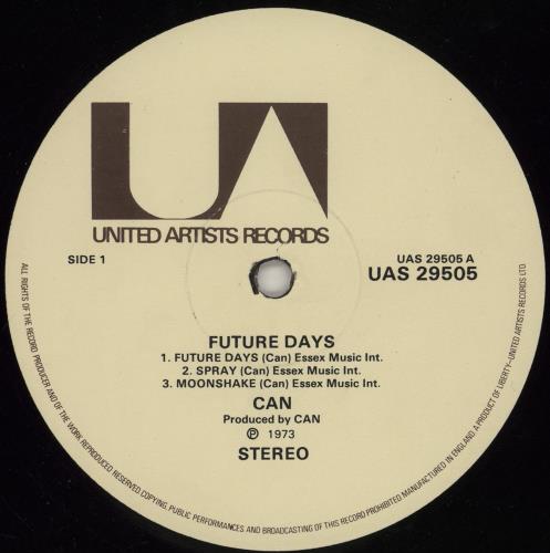 Can Future Days - VG UK vinyl LP album (LP record) (755725)
